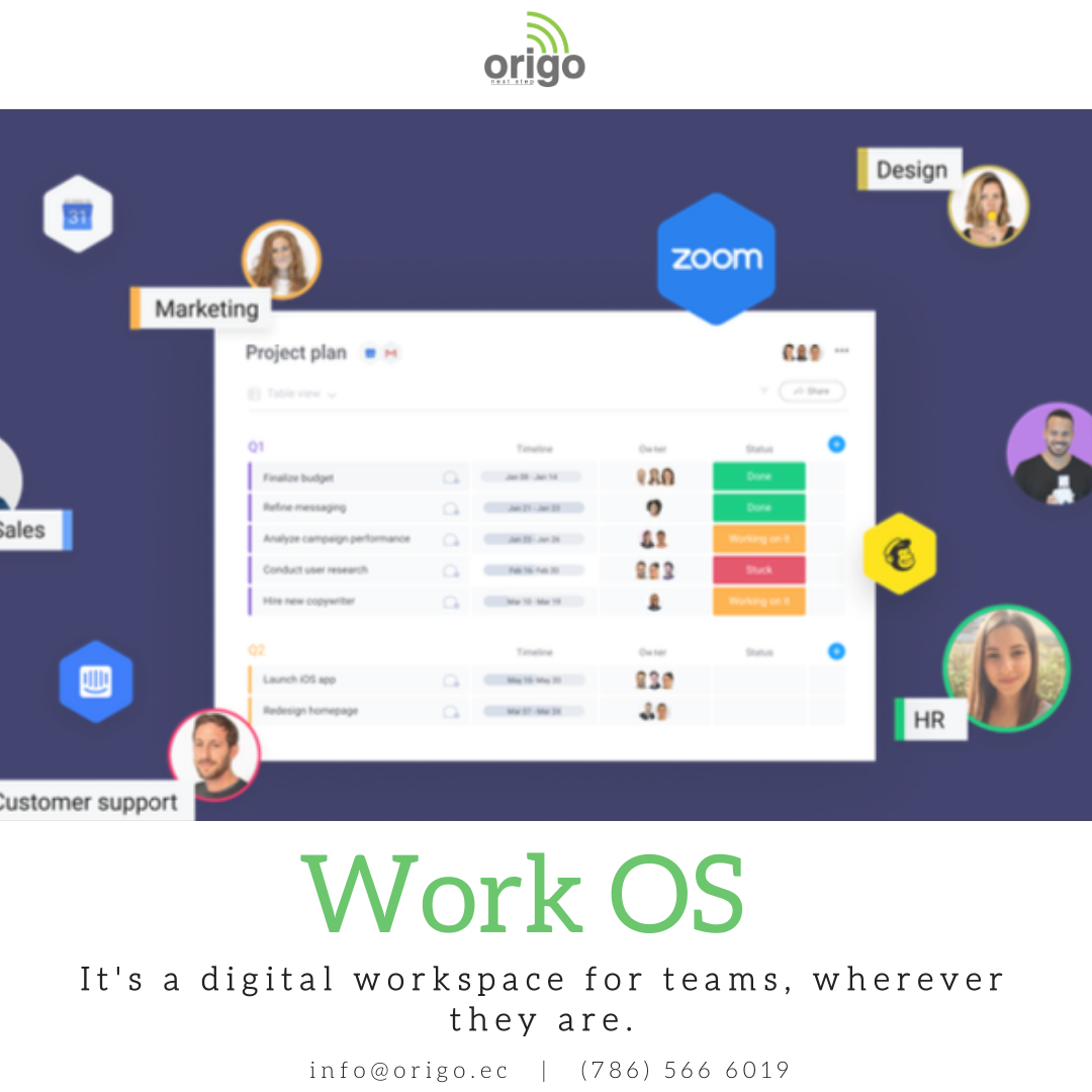 Que es el Work OS? Como ayuda en el trabajo remoto? - Origo Solutions